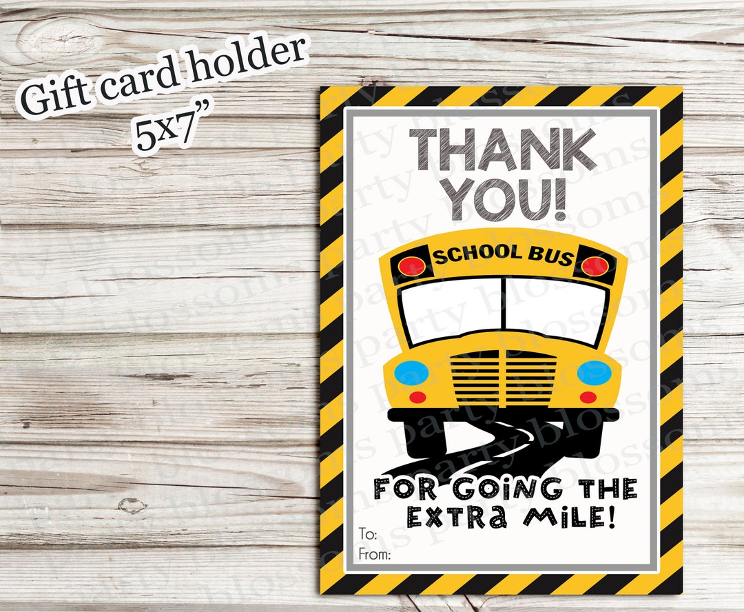 INSTANT DOWNLOAD: Thank You for Going the Extra Mile, Gift Card Holder ...