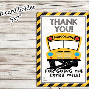 INSTANT DOWNLOAD: Thank You for Going the Extra Mile, Gift Card Holder ...