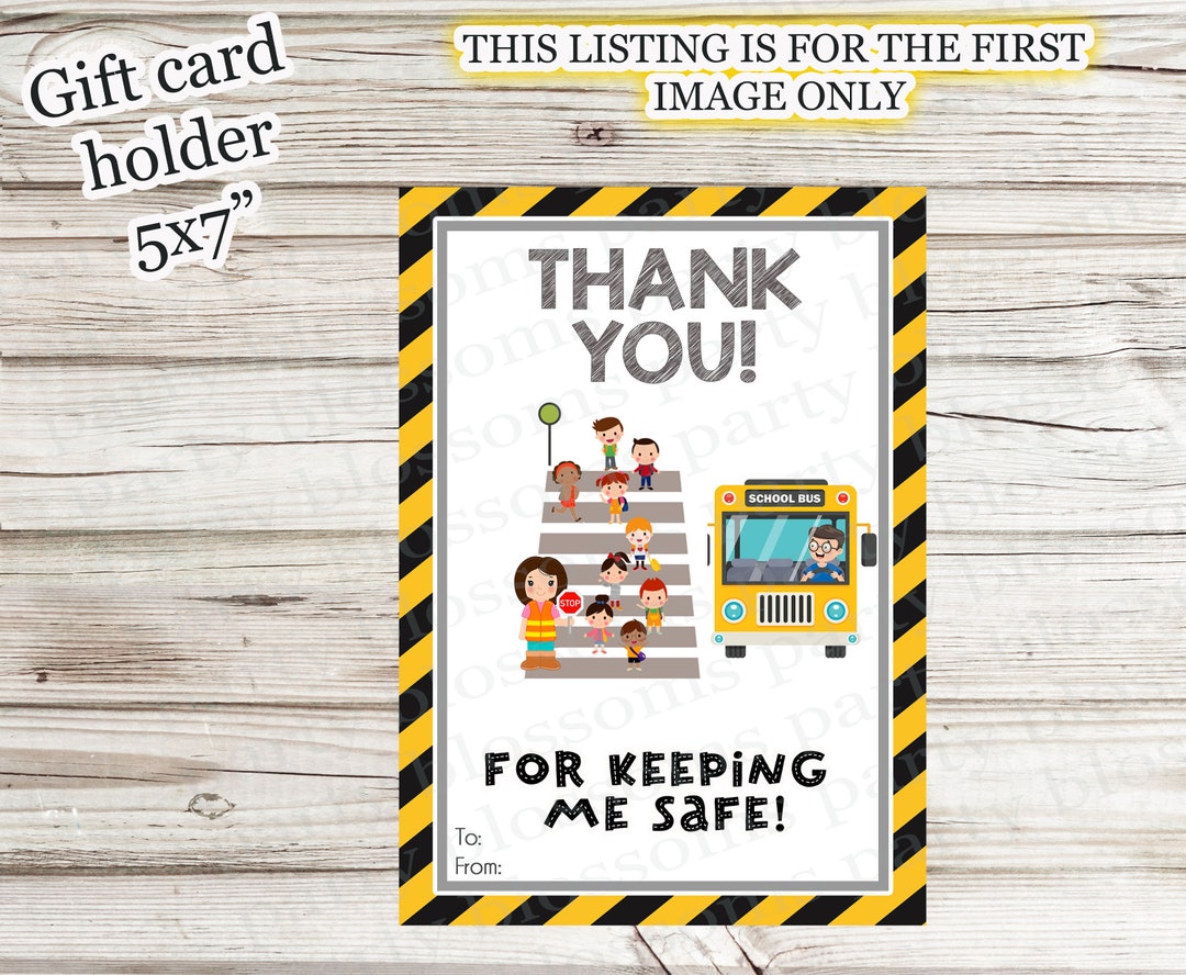 INSTANT DOWNLOAD Thank You for Keeping Me Safe School Security Guard ...