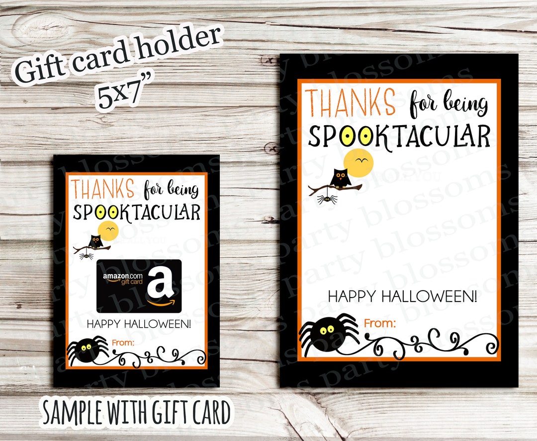 INSTANT DOWNLOAD Printable Halloween Thank You for Being Spooktacular ...