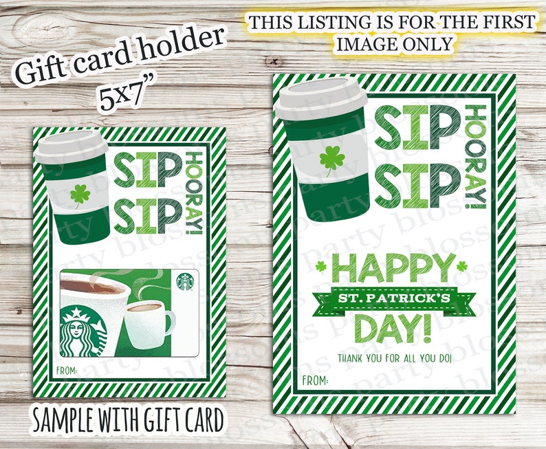 INSTANT DOWNLOAD Sip Sip Hooray Happy Valentines Day Latte Coffee Gift ...