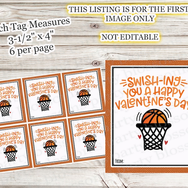 Basketball Valentine - Etsy