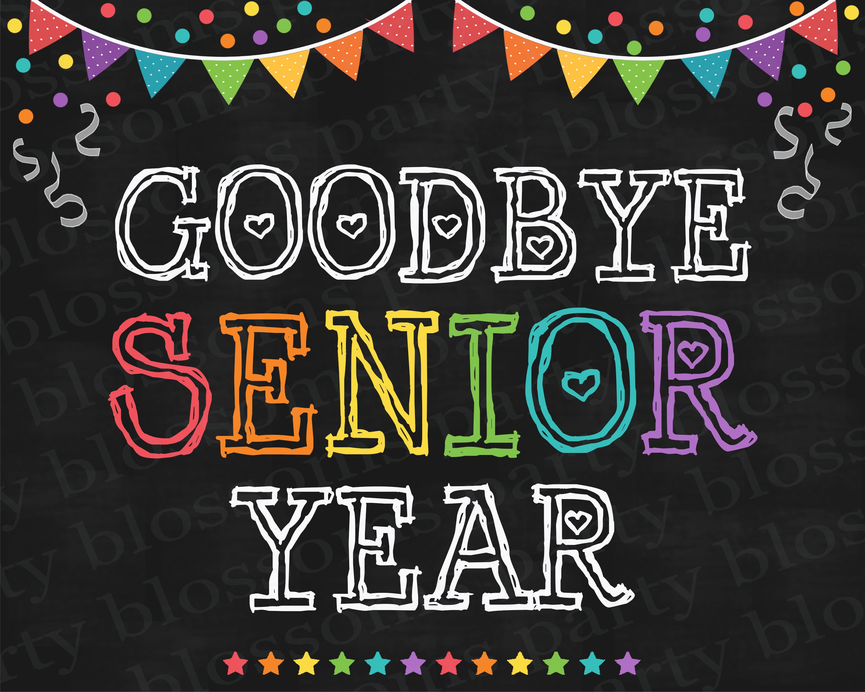 INSTANT DOWNLOAD: Goodbye Senior Year High School Nailed It Last Day ...