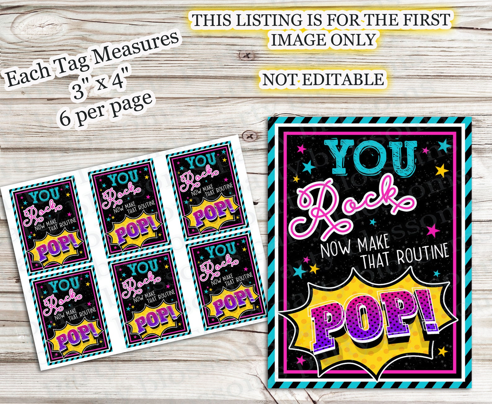 INSTANT DOWNLOAD: You Rock Make That Routine Pop Dance Team Squad Cheer ...