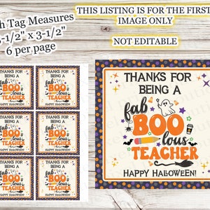 INSTANT DOWNLOAD Printable Halloween Thanks for Being a Faboolous ...