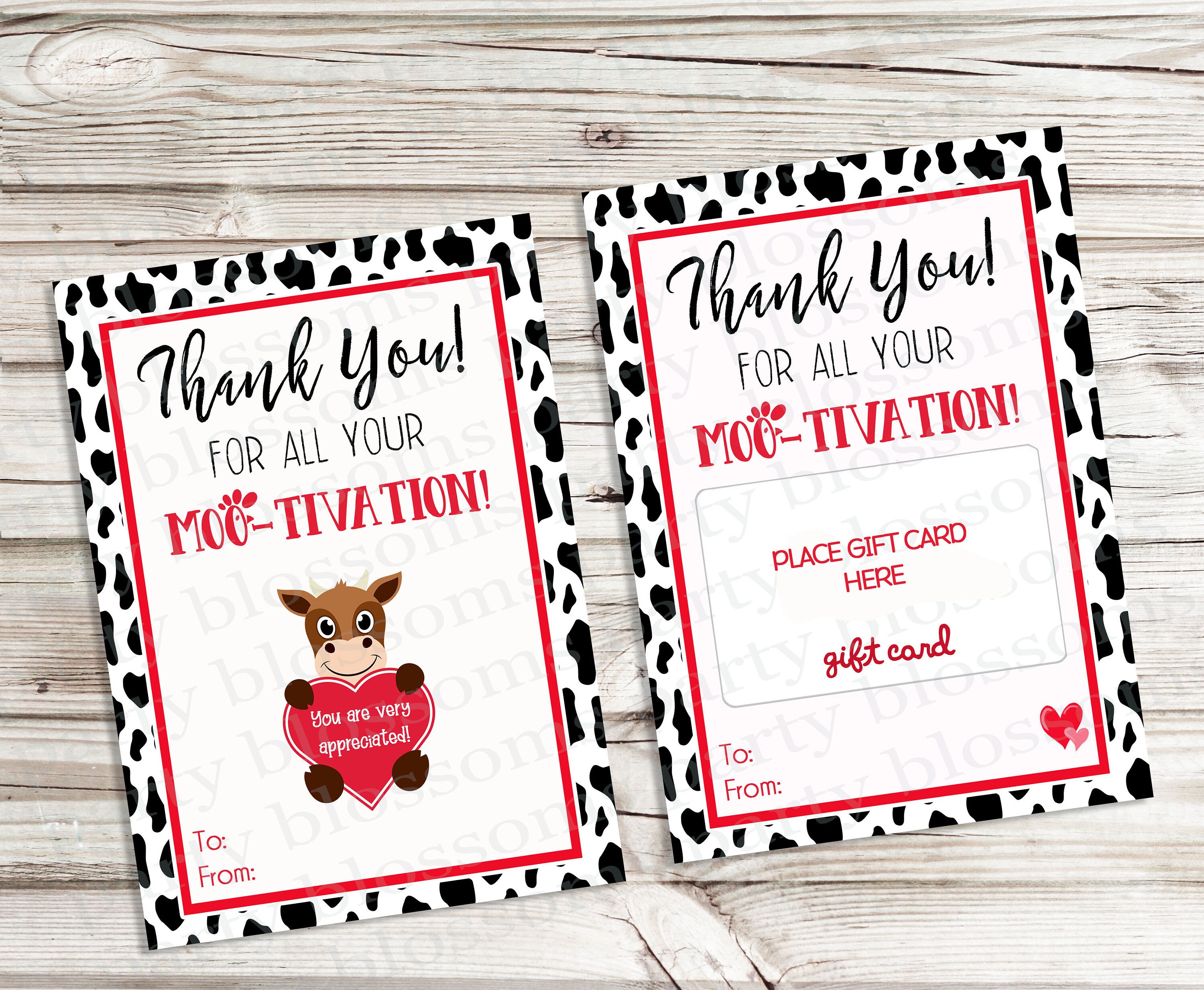 INSTANT DOWNLOAD You Are A Moo-velous Marvelous Teacher Sign Thank You ...
