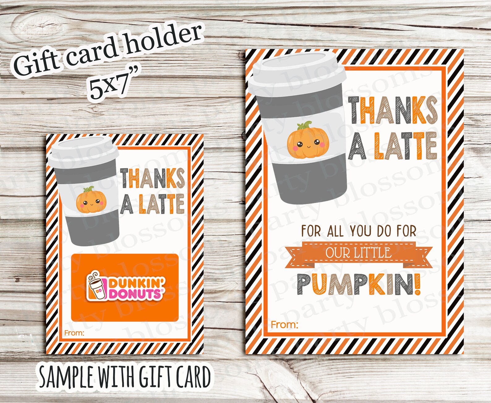 INSTANT DOWNLOAD Editable Printable Halloween Gift Card Holder Frankly ...