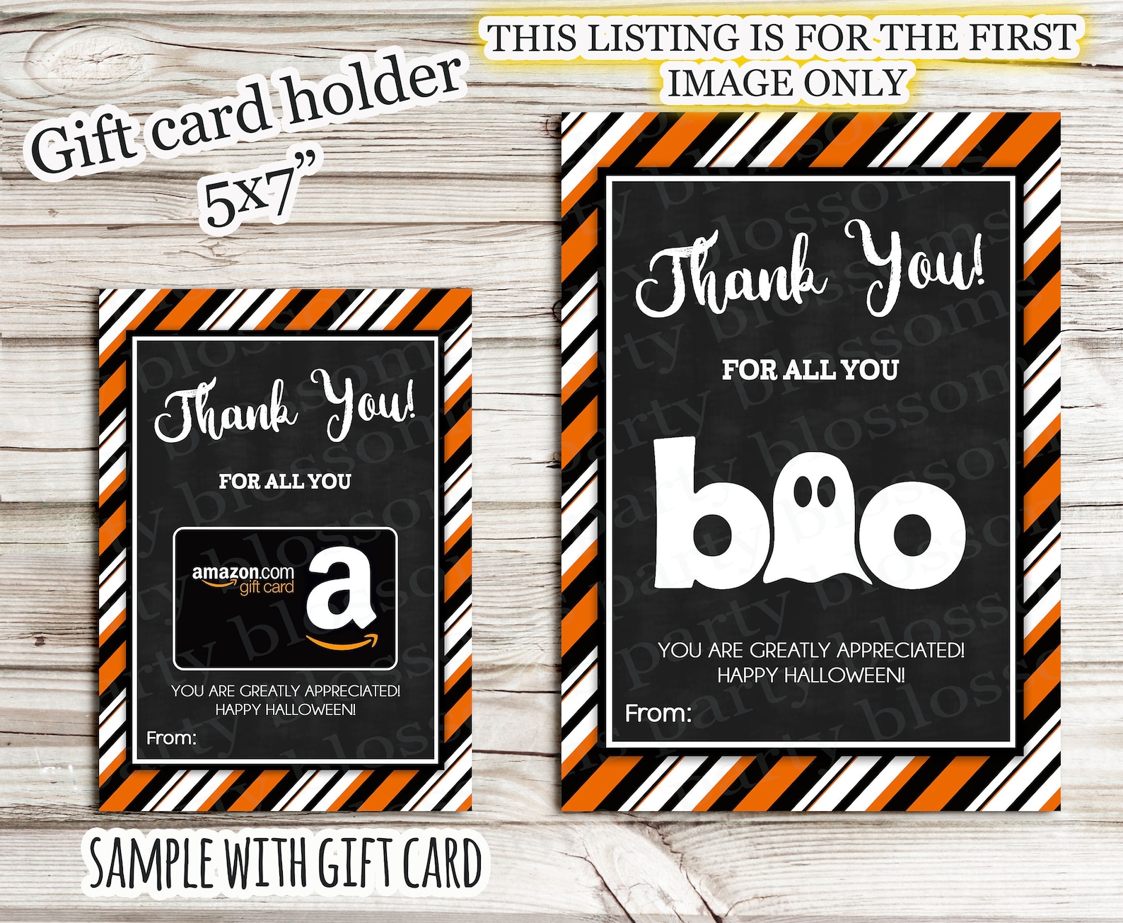 INSTANT DOWNLOAD Editable Printable Halloween Gift Card Holder Frankly ...
