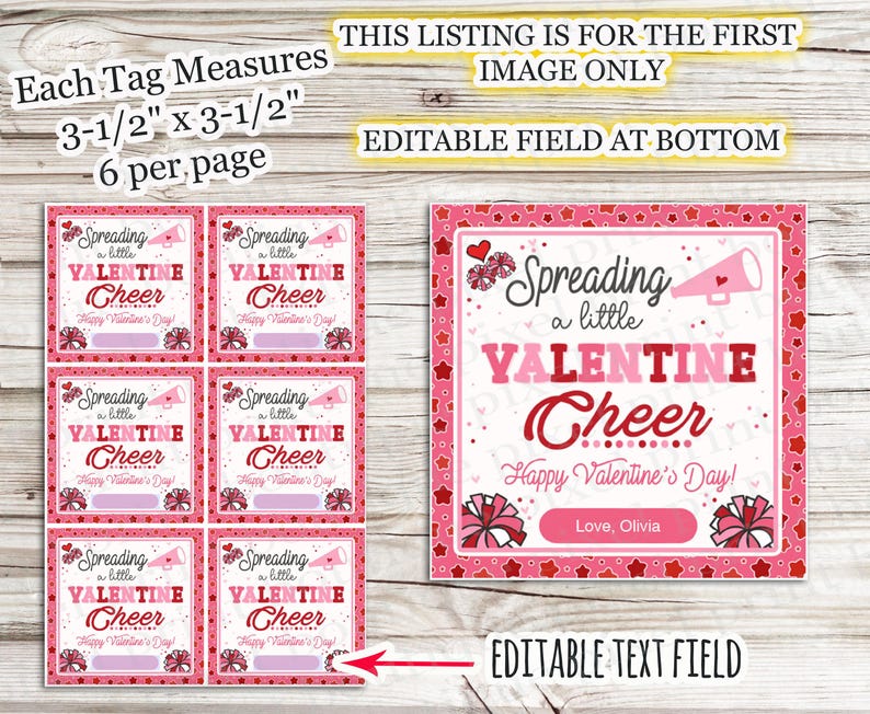 INSTANT DOWNLOAD Spreading A Little Valentine Cheer Valentine's Day ...