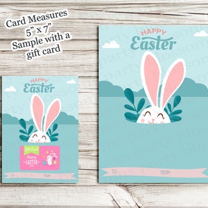 INSTANT DOWNLOAD BLUE Bunny Money, Happy Easter Bunny Ears, Favorite ...