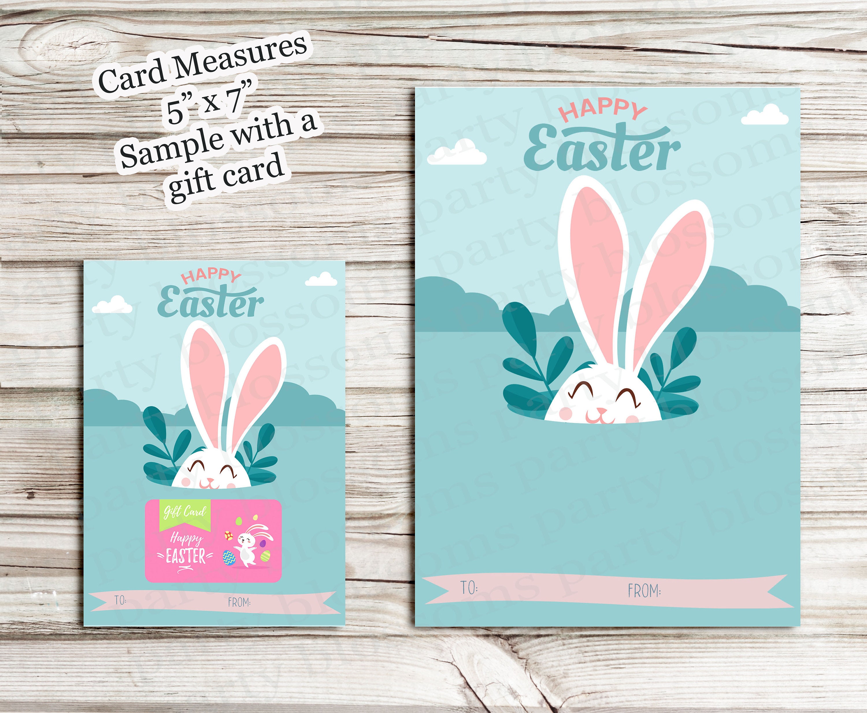 INSTANT DOWNLOAD PINK Bunny Money Envelope, Happy Easter Bunny Ears ...