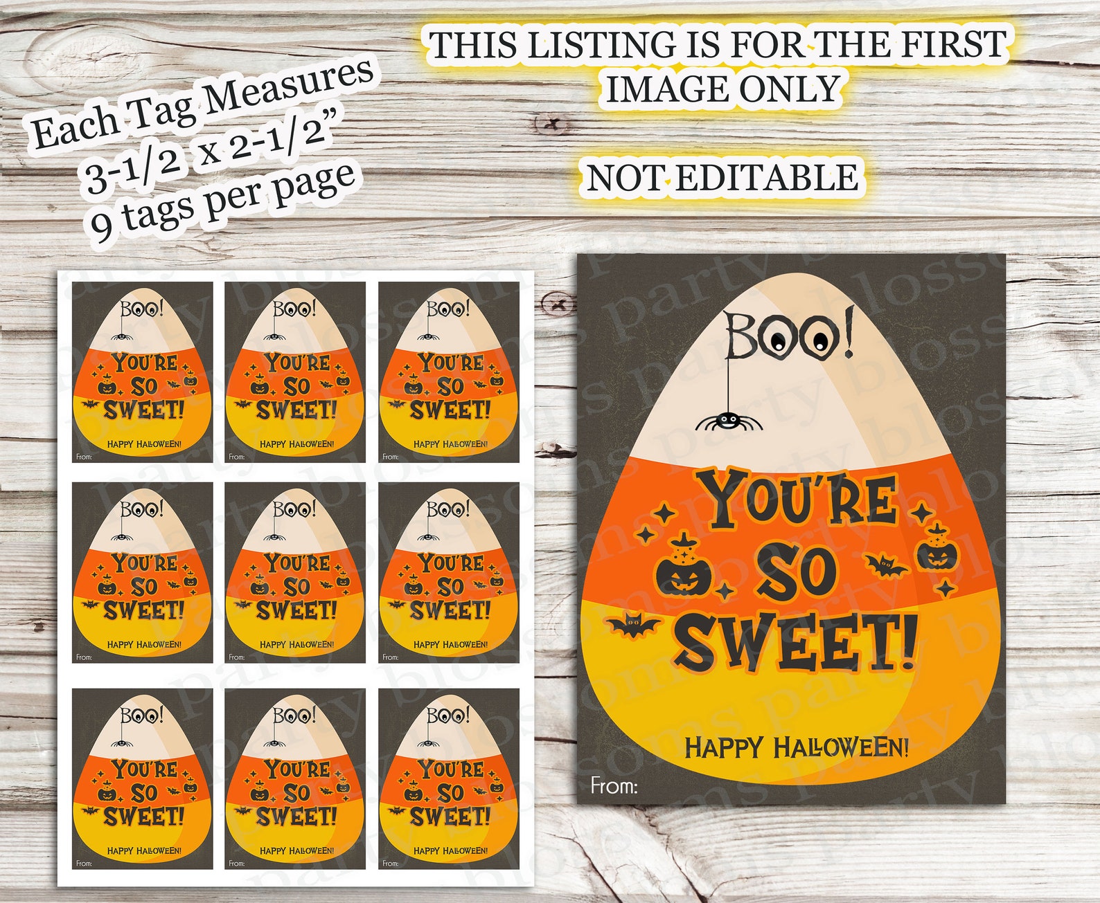 INSTANT DOWNLOAD Printable Halloween Thanks for Being a Faboolous ...