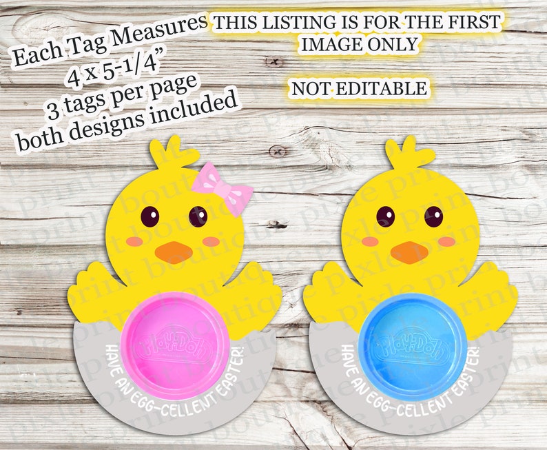 INSTANT DOWNLOAD Have A Wonderful Won-doh-ful Easter Carrot Tag Play ...