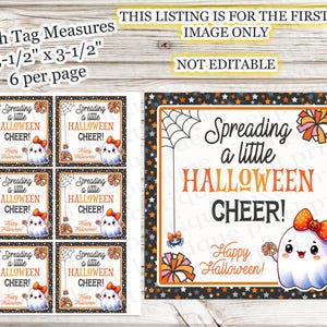 INSTANT DOWNLOAD Printable Halloween You Are A Faboolous Cheerleader ...