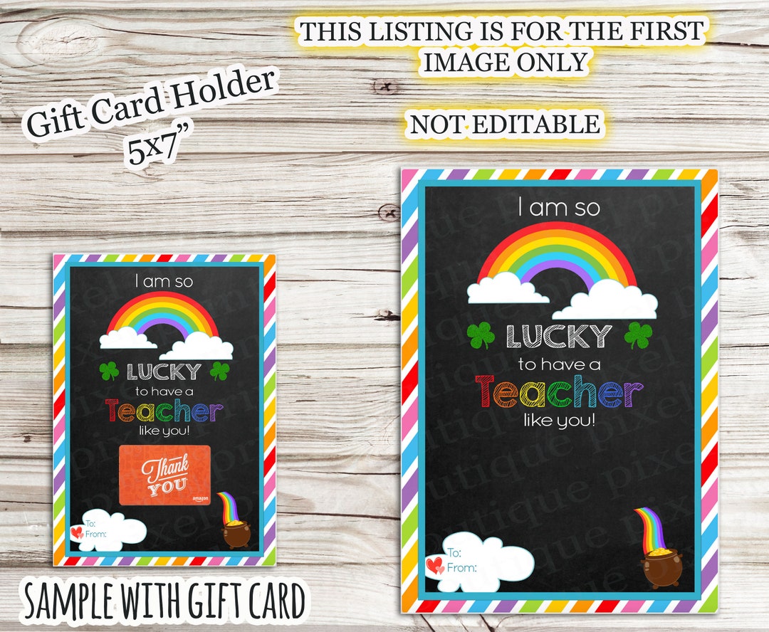 INSTANT DOWNLOAD: I'm so Lucky to Have A Teacher Like You, Pot of Gold ...