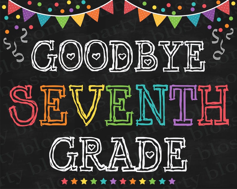 INSTANT DOWNLOAD: Goodbye Second 2nd Grade Nailed Last Day School 3rd ...