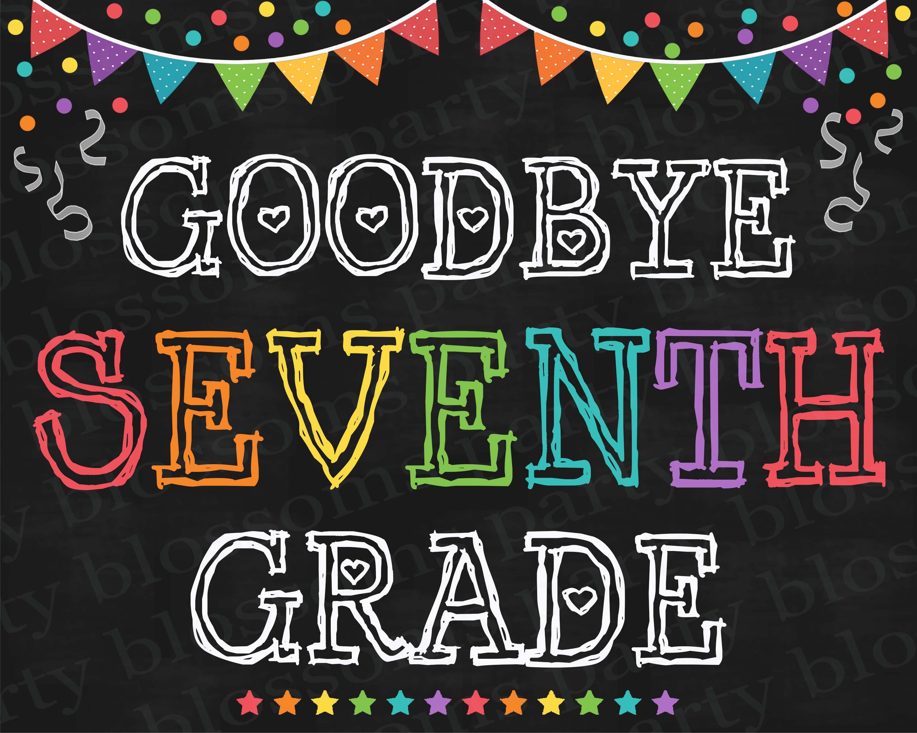 INSTANT DOWNLOAD: Goodbye Second 2nd Grade Nailed Last Day School 3rd ...
