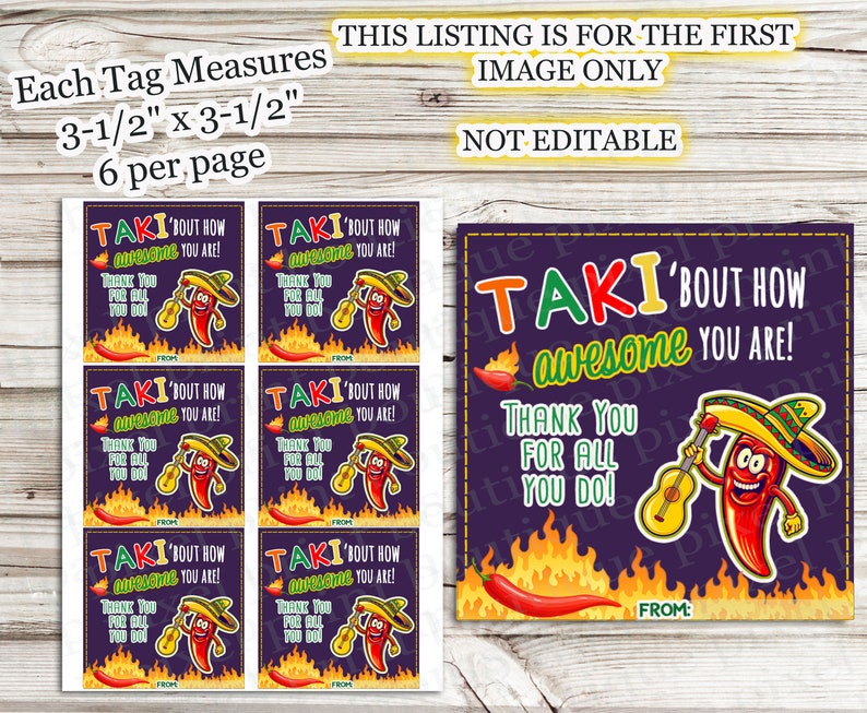 INSTANT DOWNLOAD: Taki Bout How Awesome You Are Thank You for All You ...