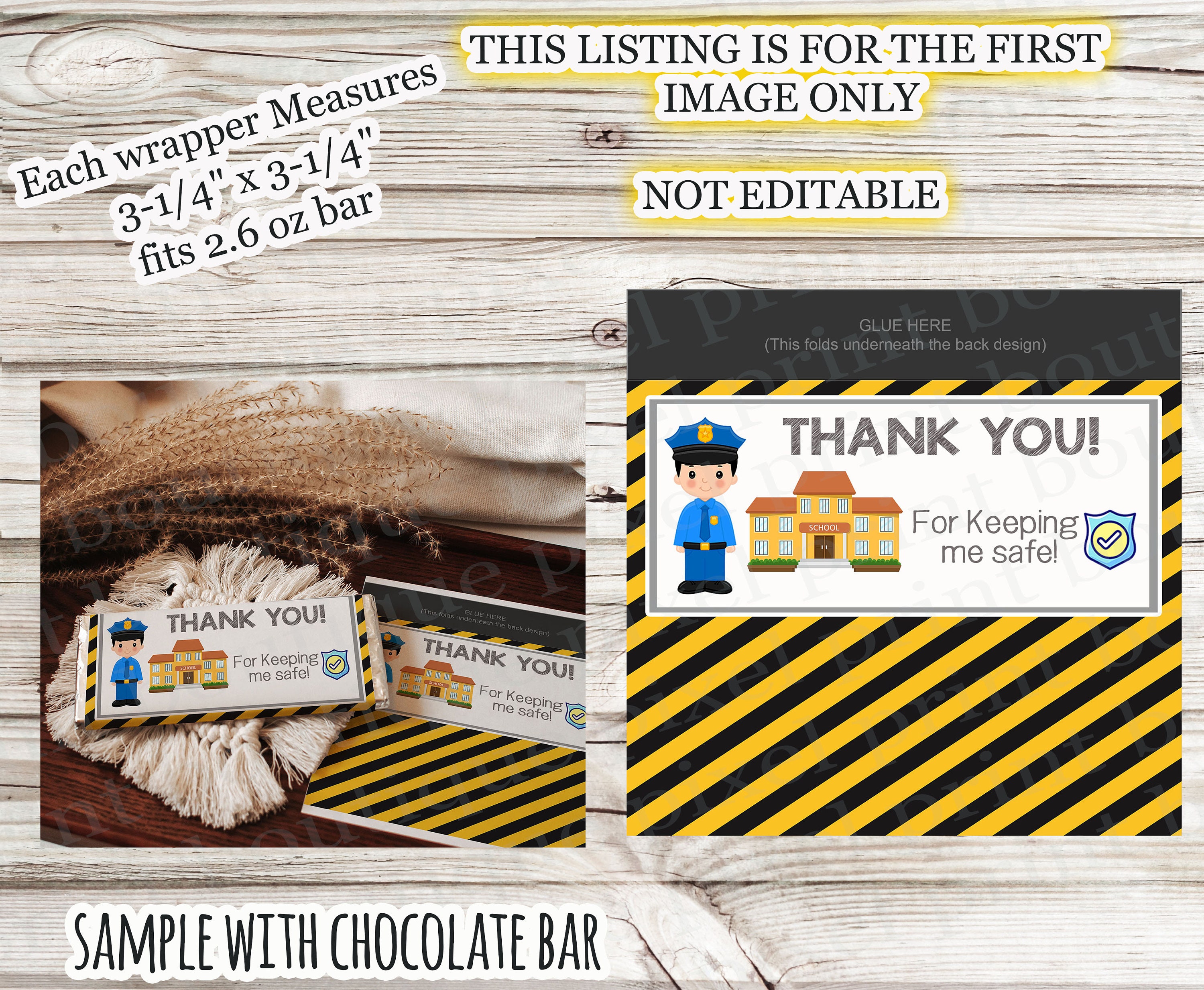 INSTANT DOWNLOAD: Thank You for Keeping Me Safe School Security Guard ...