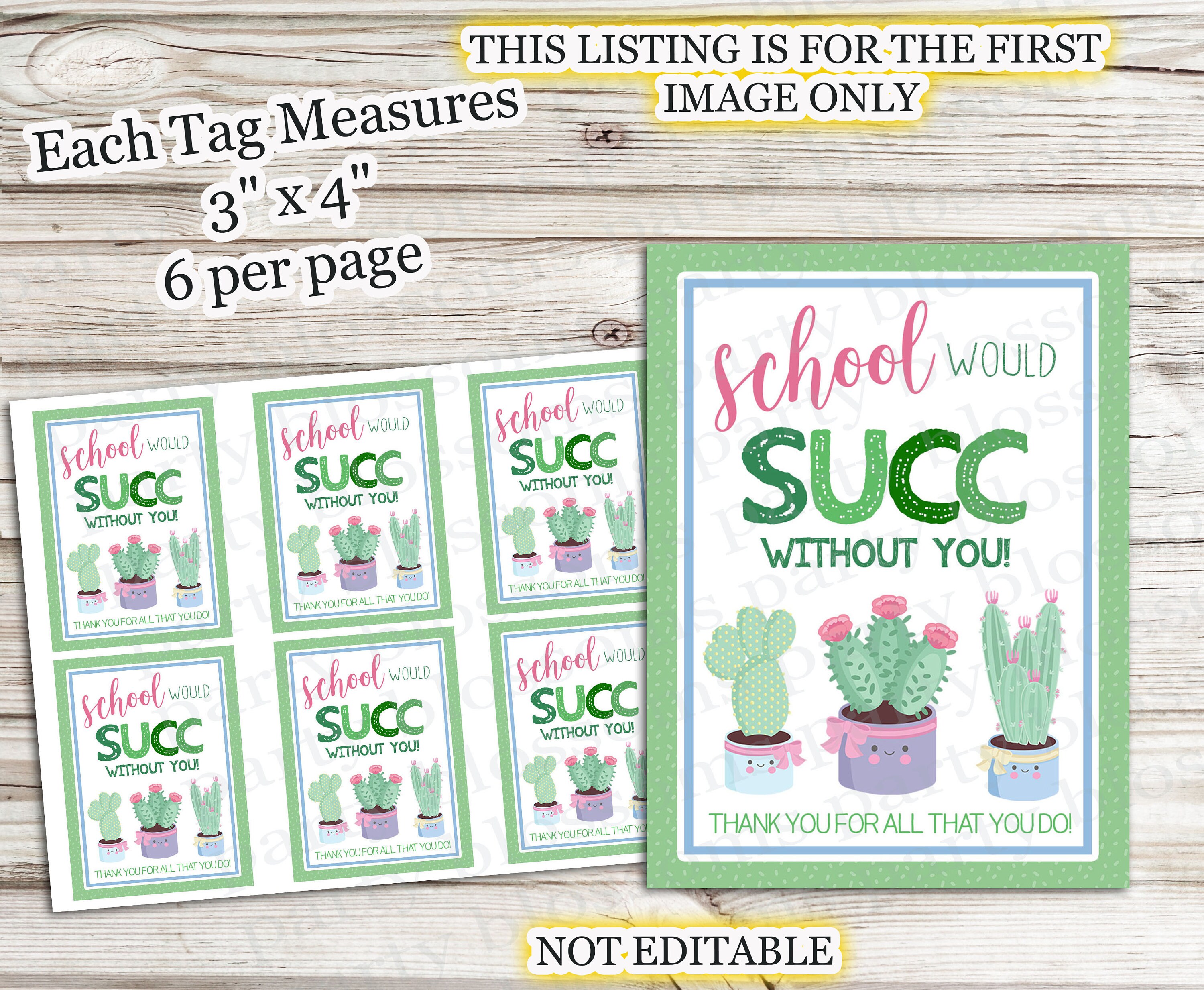 INSTANT DOWNLOAD Work Would Succ Without You Succulent Plant Flower ...