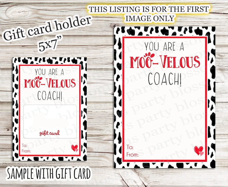 INSTANT DOWNLOAD You Are A Moo-velous Marvelous Teacher Sign Thank You ...