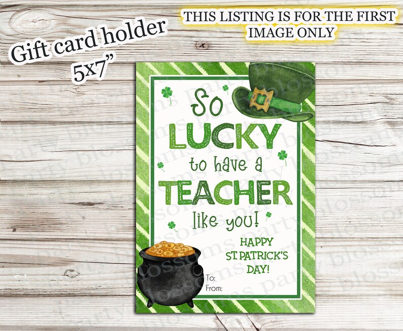 INSTANT DOWNLOAD Thanks A Lotto for All You Do St Patricks Day Gift ...