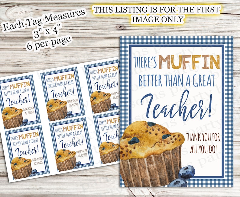 INSTANT DOWNLOAD We Would Be Muffin Without You Thank You for All You ...