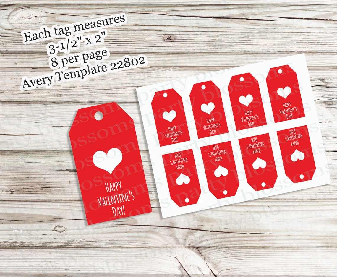 INSTANT DOWNLOAD Printable Hugs Kisses & Valentines Wishes Valentine ...