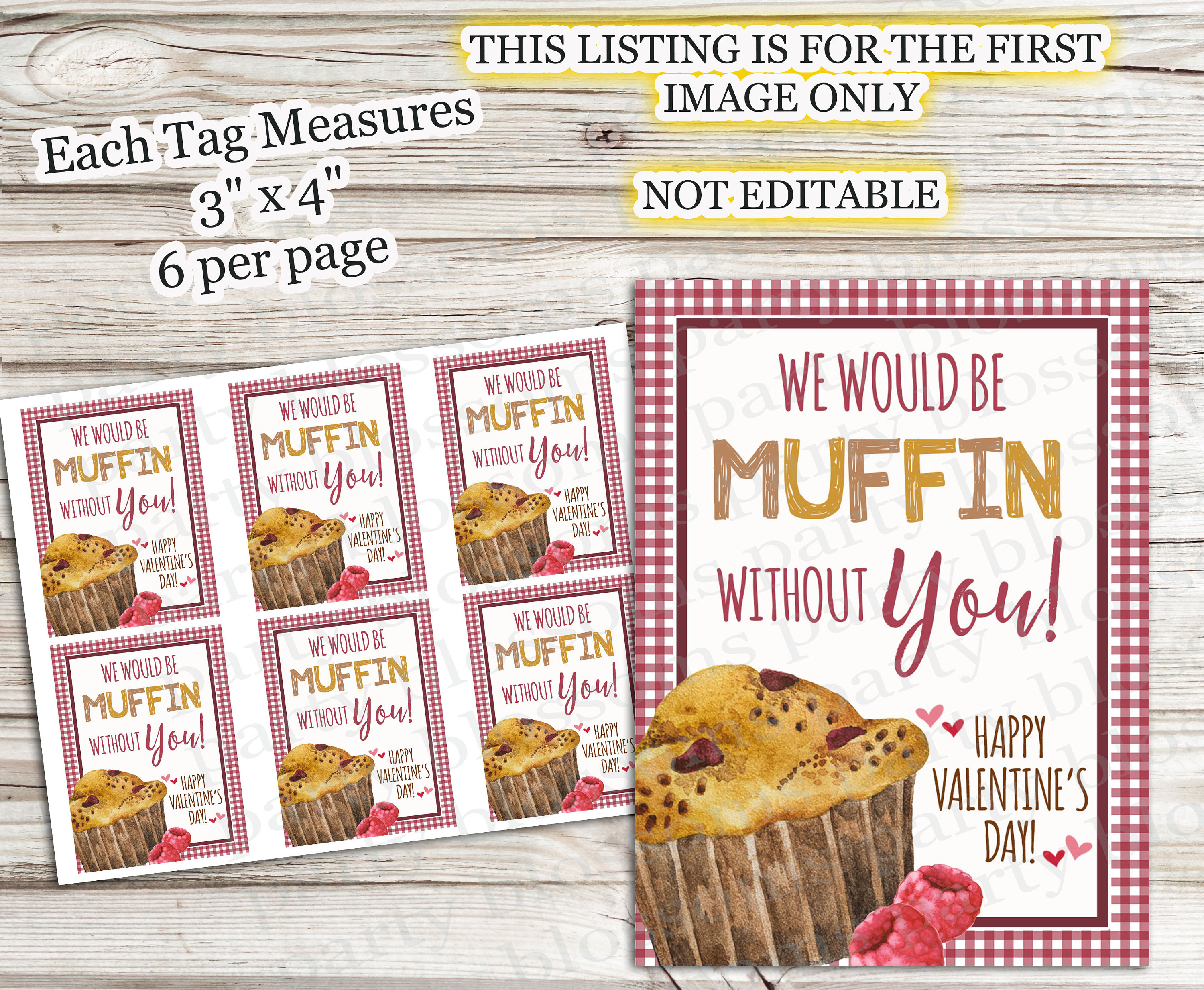 INSTANT DOWNLOAD We Would Be Muffin Without You Thank You for All You ...