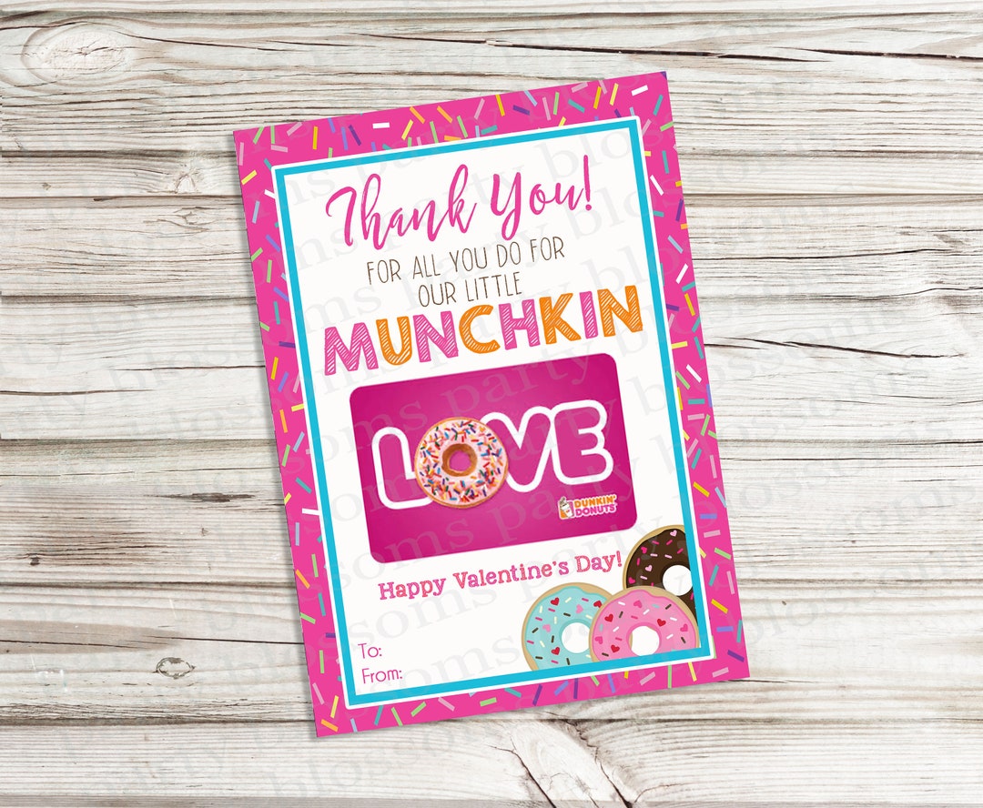 INSTANT DOWNLOAD Thank You for All You Do for Our Little Munchkin Donut ...