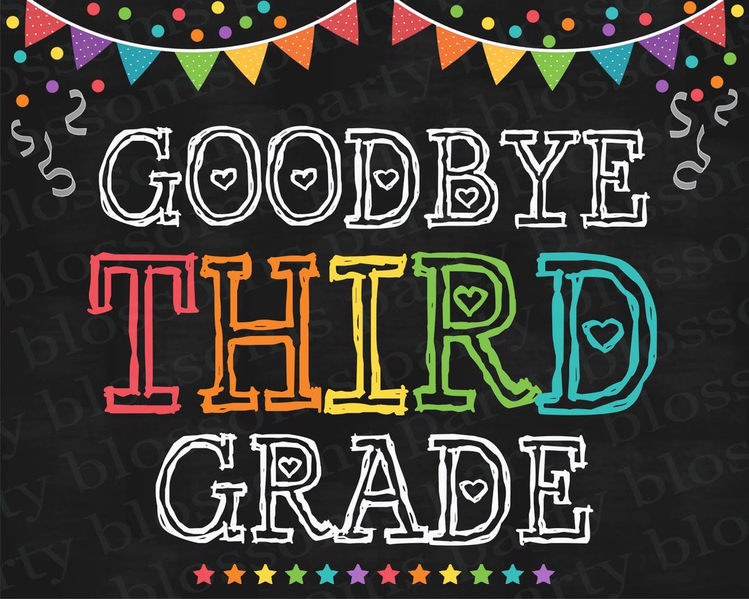 INSTANT DOWNLOAD: Goodbye Third Grade Nailed It Last Day of 3rd High ...