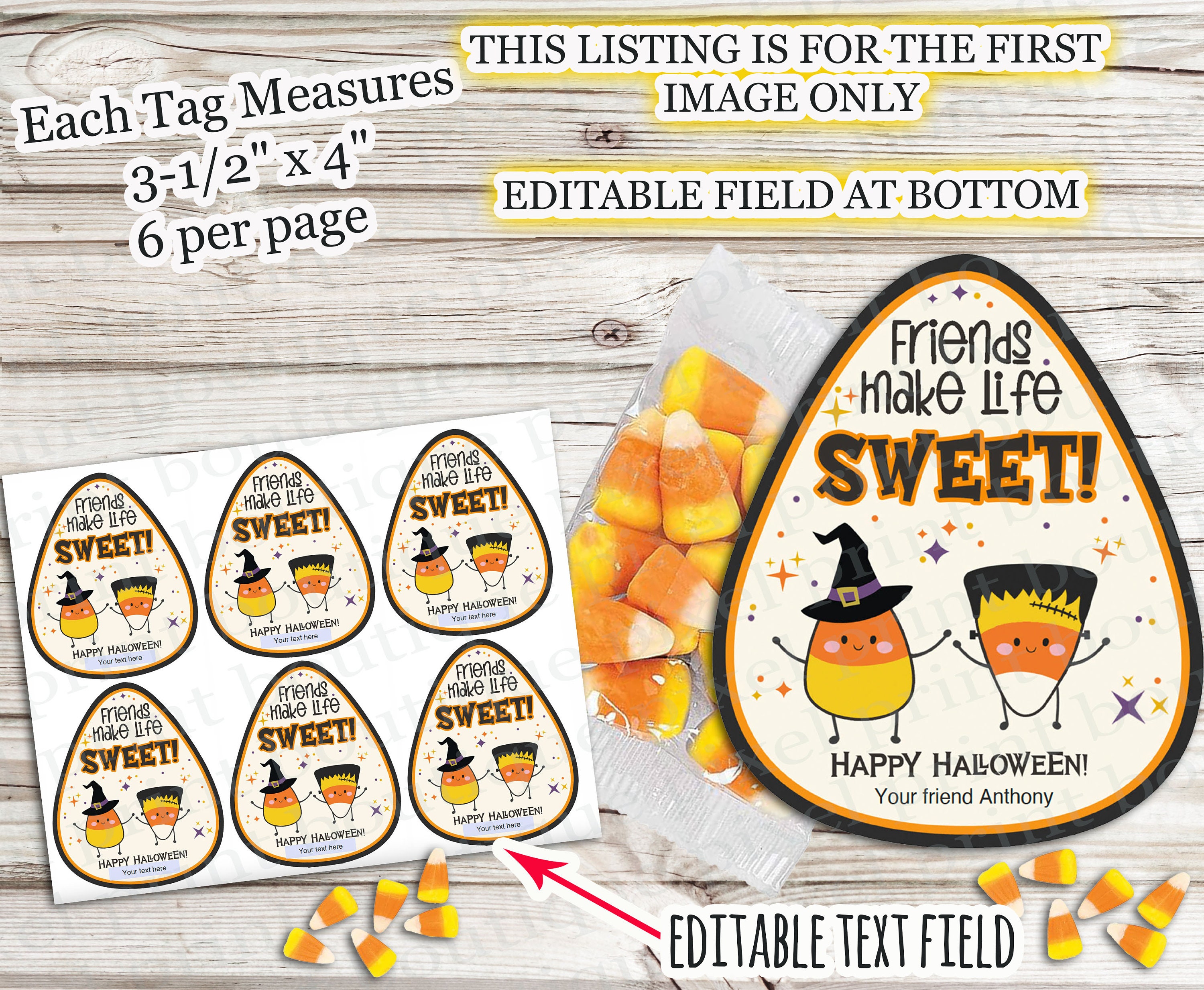 INSTANT DOWNLOAD Printable Halloween Thanks for Being a Faboolous ...