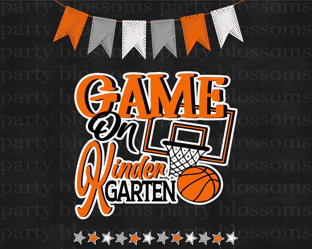 INSTANT DOWNLOAD Game on Kindergarten Basketball Dunk Sports Hello ...