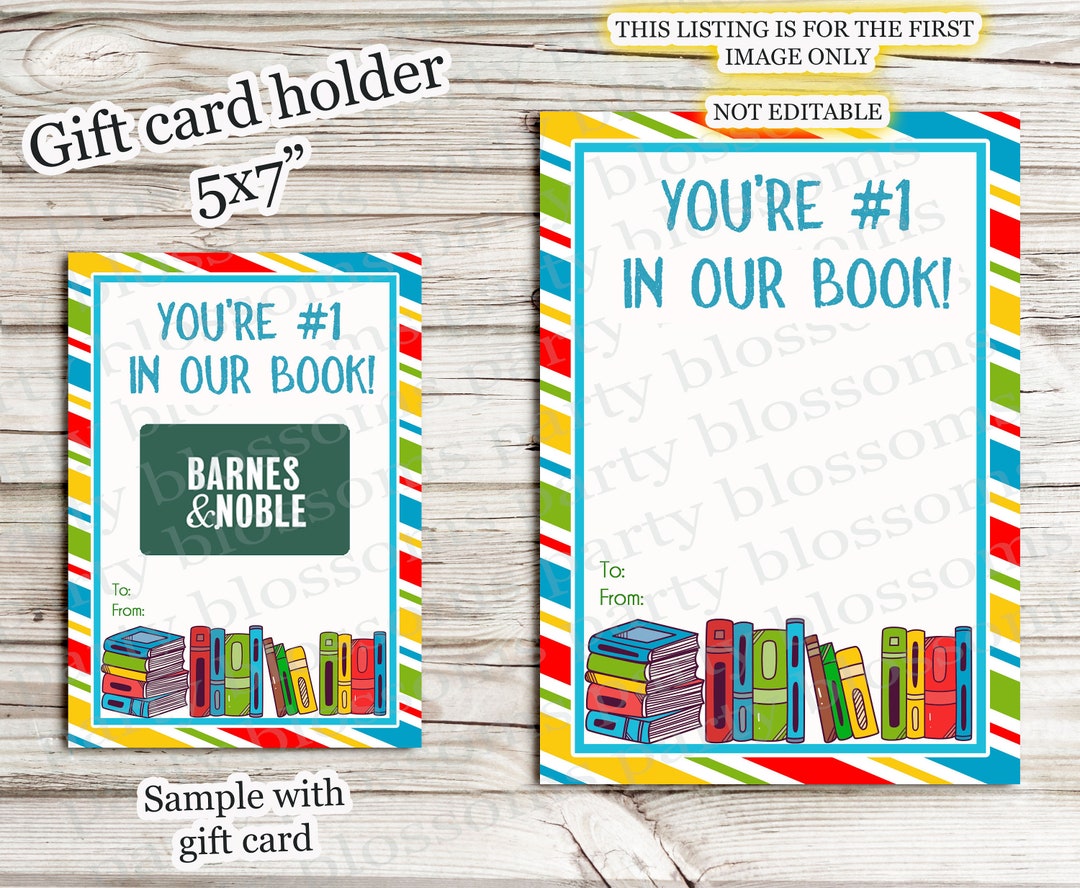 INSTANT DOWNLOAD You're Number 1 in OUR Book Book Store, Amazon Gift ...