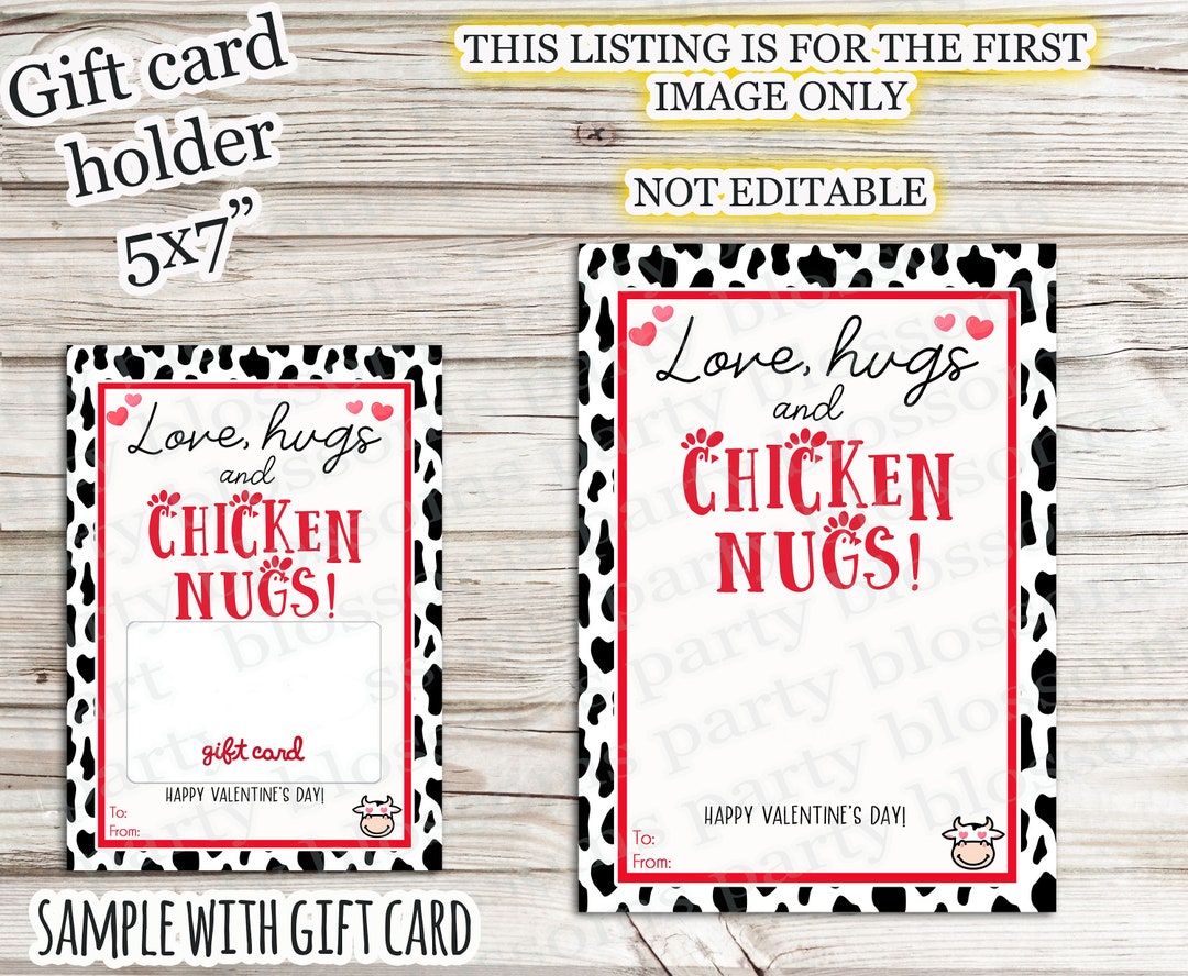 INSTANT DOWNLOAD Love Hugs Chicken Nugs Moo-velous Valentine's Day ...