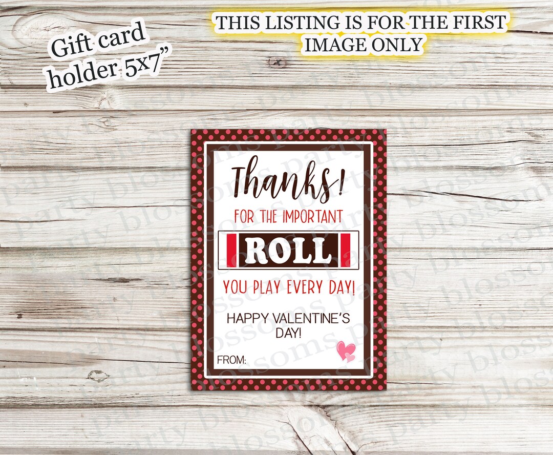 INSTANT DOWNLOAD 5x7 Thanks for the Important Roll Role Tootsie You ...