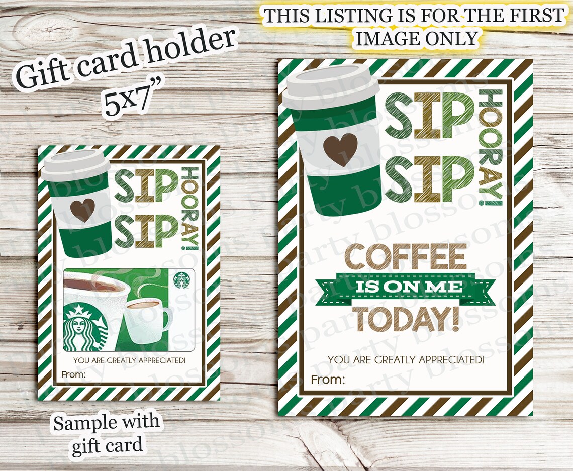 INSTANT DOWNLOAD Sip Sip Hooray Today First Day Coffee on Me Today ...