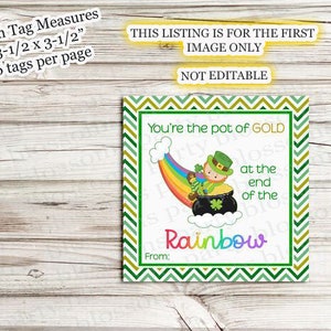 INSTANT DOWNLOAD You're Pot of Gold at End of My Rainbow Chocolate Coin ...
