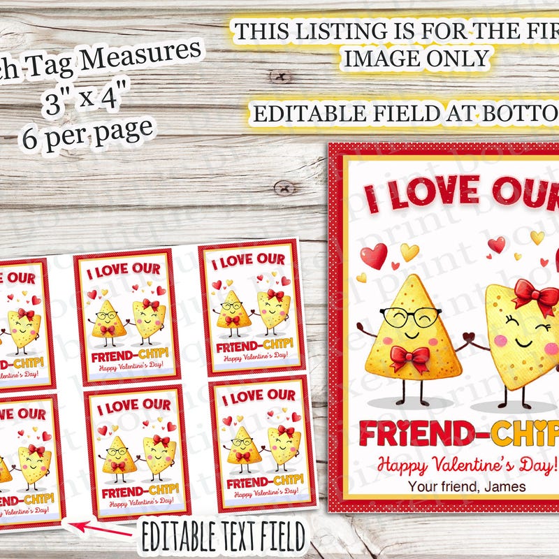 I Love Our Friend Chip - Etsy
