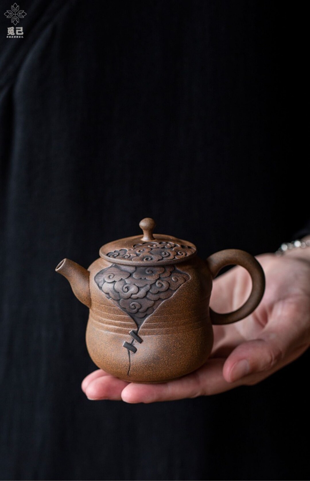 170ml Chinese Fujian Dehua Tea Pot Handmade Xiangyun Pottery Teapot ...
