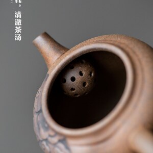 170ml Chinese Fujian Dehua Tea Pot Handmade Xiangyun Pottery Teapot ...