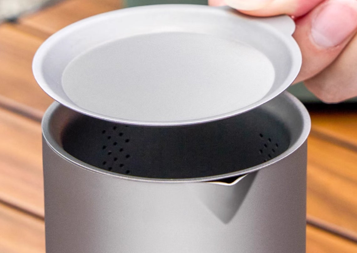 5pcs Titanium Teapot Kettle Fair Mug Tea Cup for Puer Tea Pot Portable ...