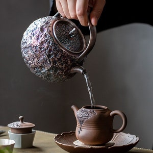 170ml Chinese Fujian Dehua Tea Pot Handmade Xiangyun Pottery Teapot ...
