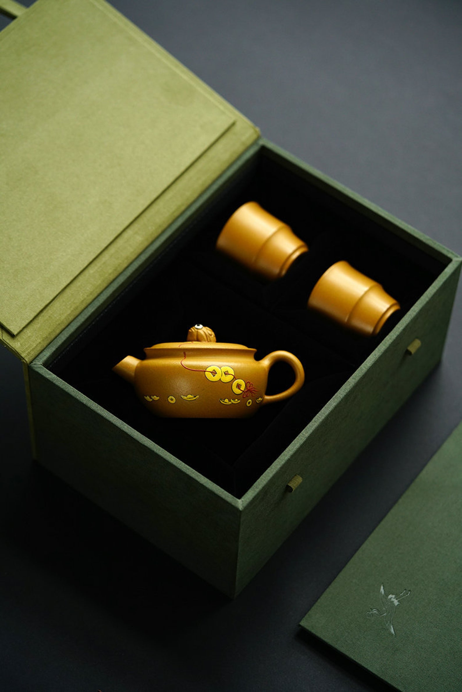 3pcs of One Set Chinese Yixing Tea Pot Duan Clay Teapot Caiyuan Zisha ...