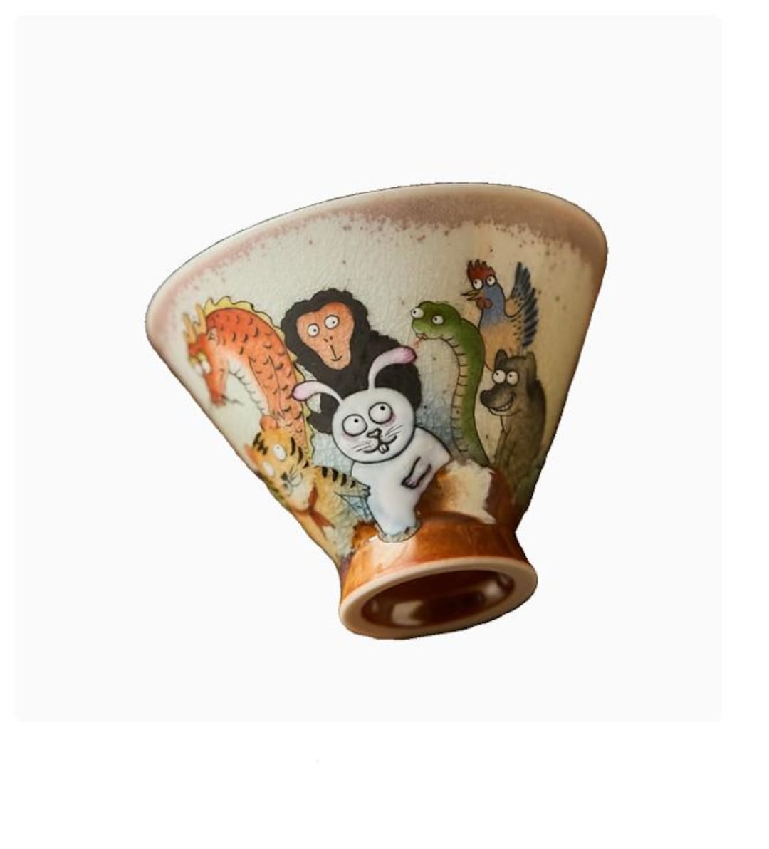 80cc China Jingdezhen Hand Drawing 12 Zodiac Master Tea Cup Beauty ...