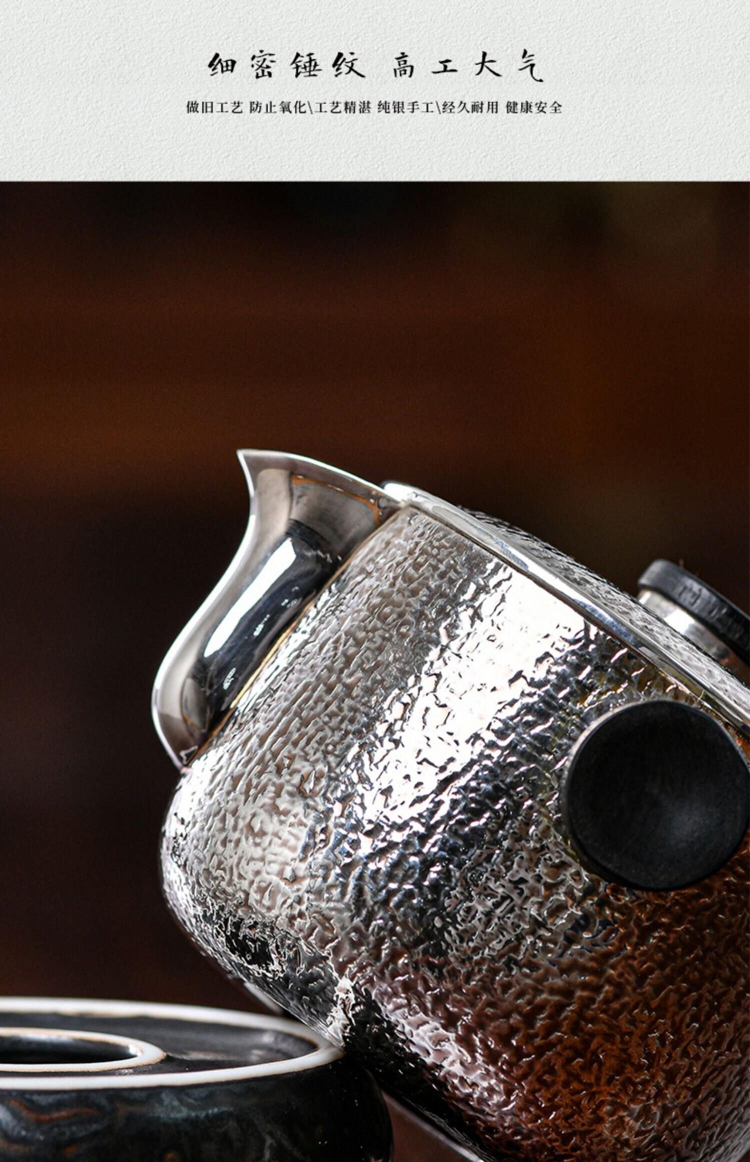 999 Pure Silver Teapot Kettle Portable Tea Set 168ml Kuaike Tea Cup - Etsy