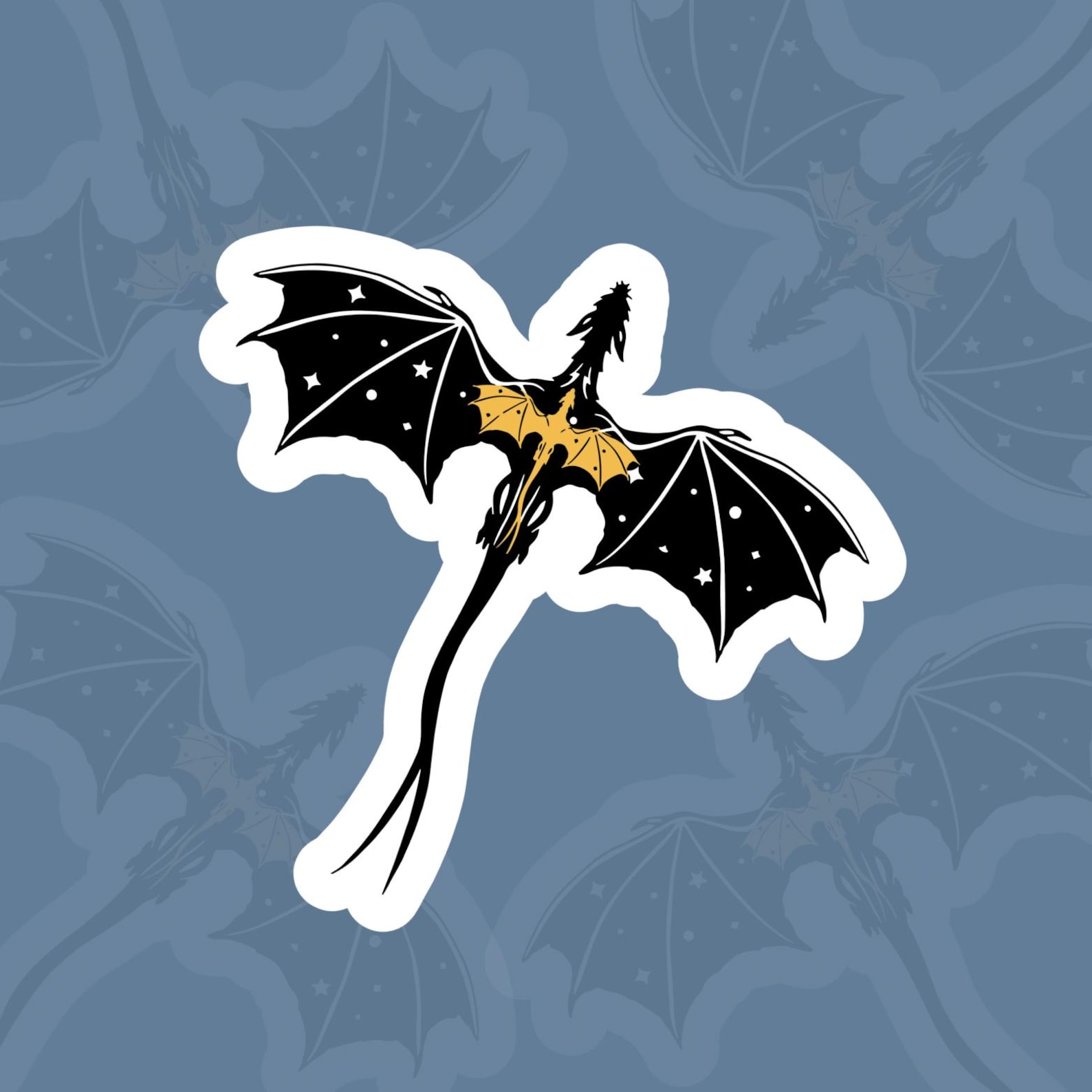 Fourth Wing Dragon Sticker | Iron Flame Sticker | Onyx Storm Sticker ...