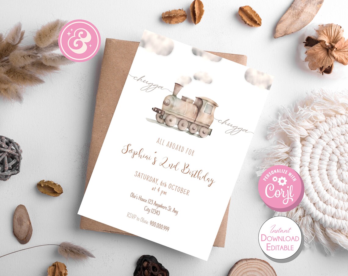 Birthday Invitation, Birthday Girl, Template, Instant Download Editable ...