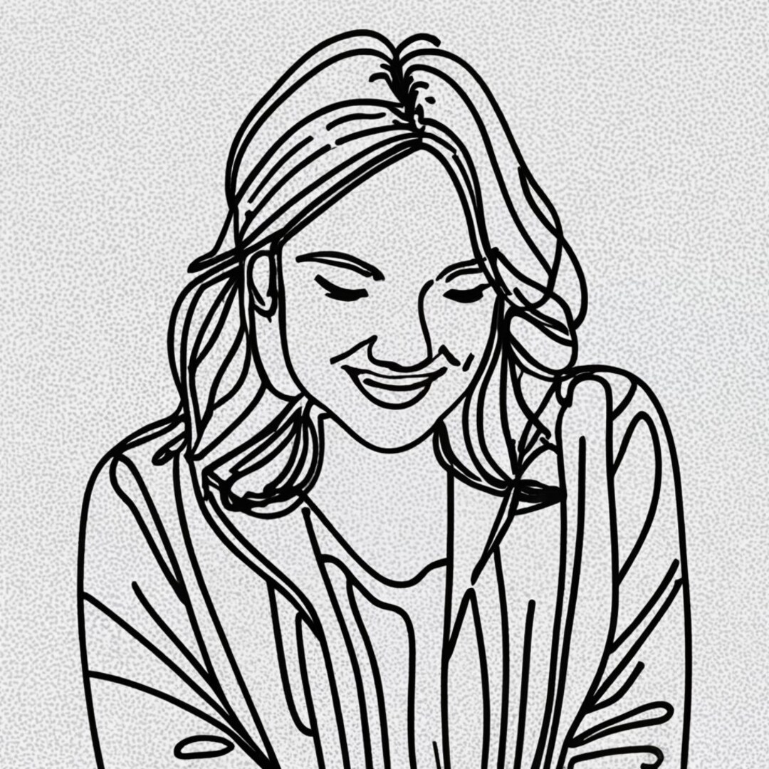 Custom One Line Drawing Portrait Perfect Gift for Couples & Families - Etsy