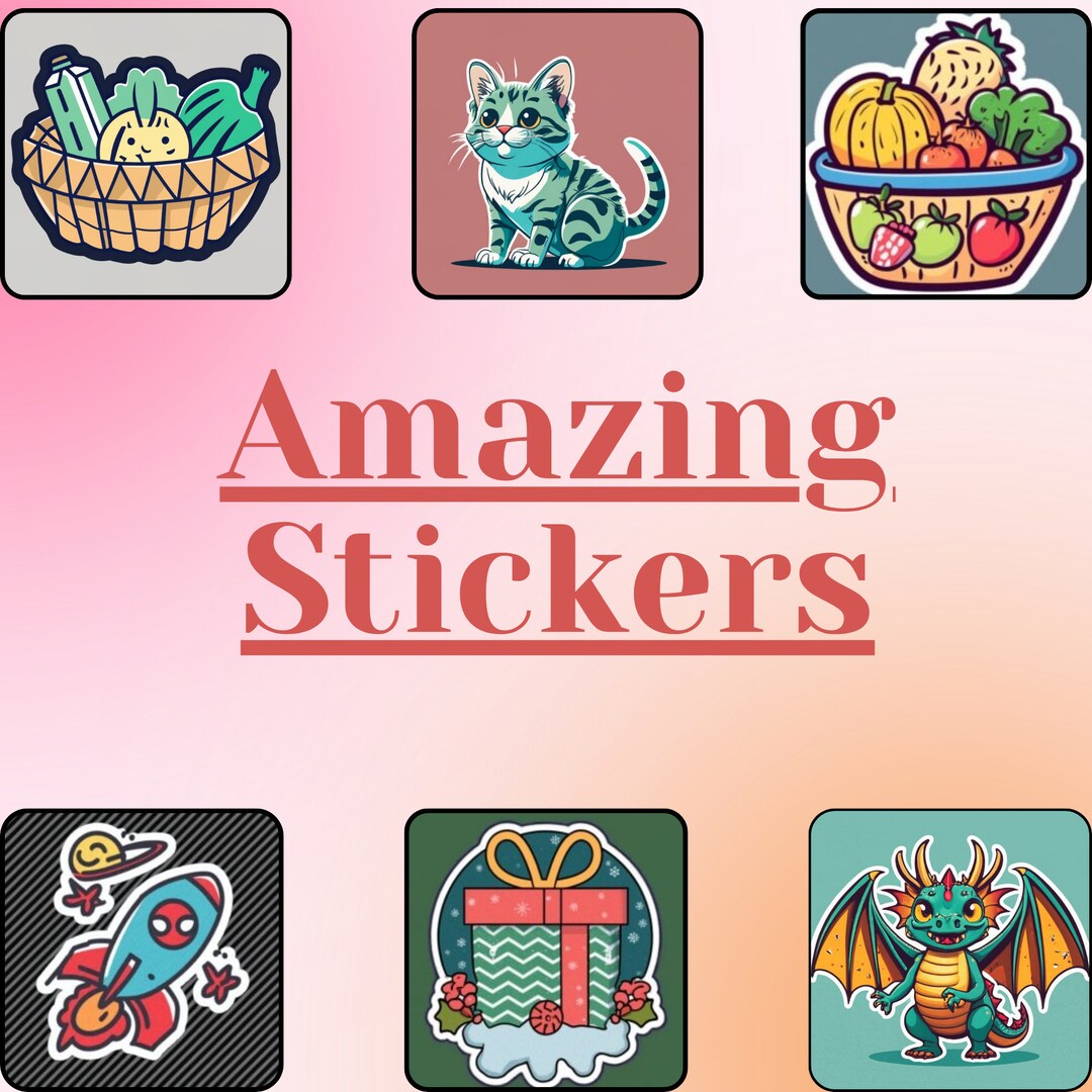 Stickermania Express Yourself With Colorful and Trendy Designs - Etsy
